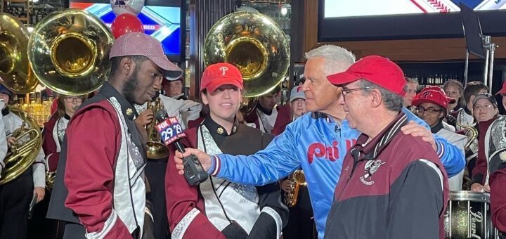 ASHS Marching Band Gets the Phillies Pep Rally Started on Good Day ...